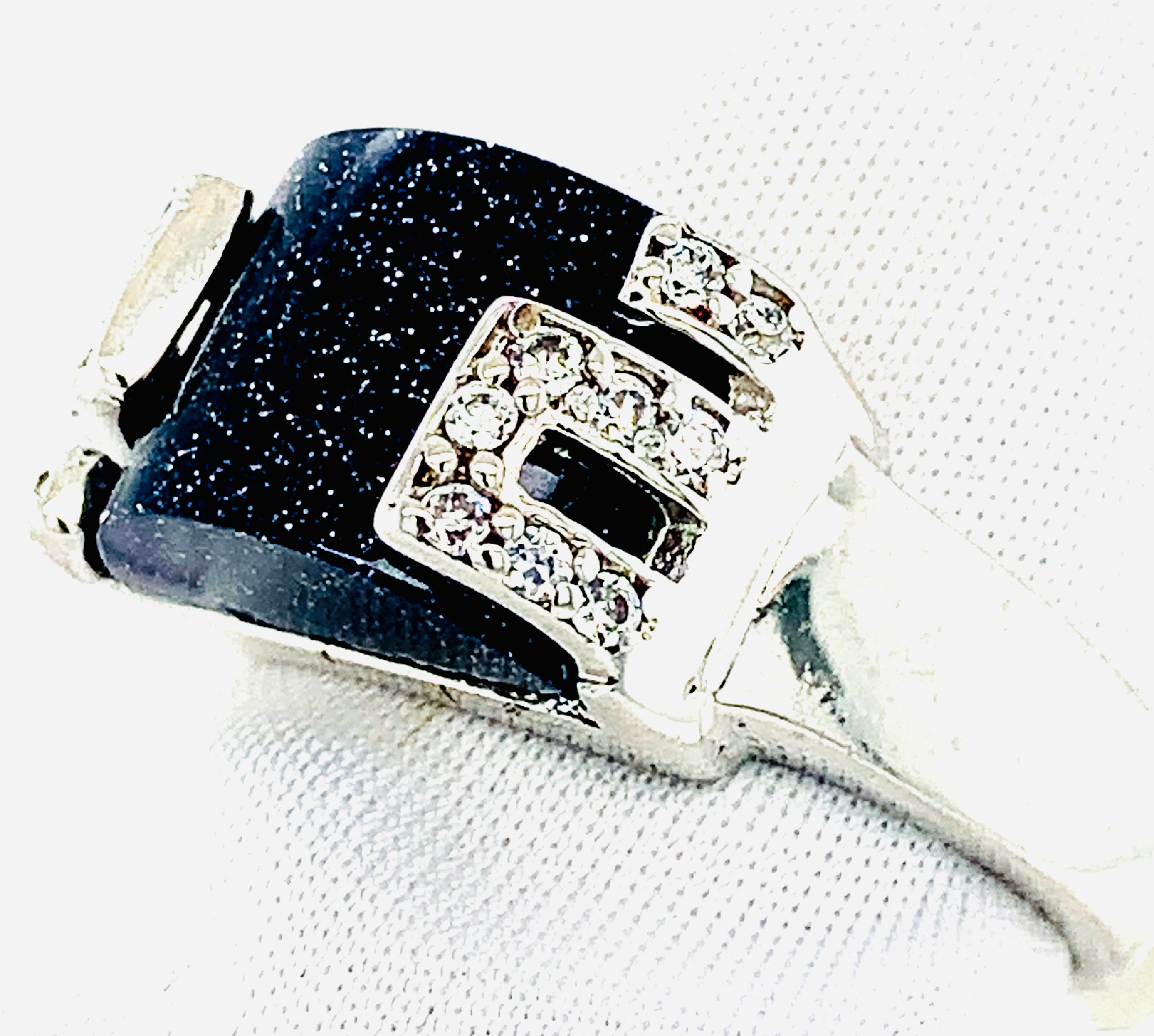 Sterling Silver and Blue Sandstone Ring – Dominique's Jewelry