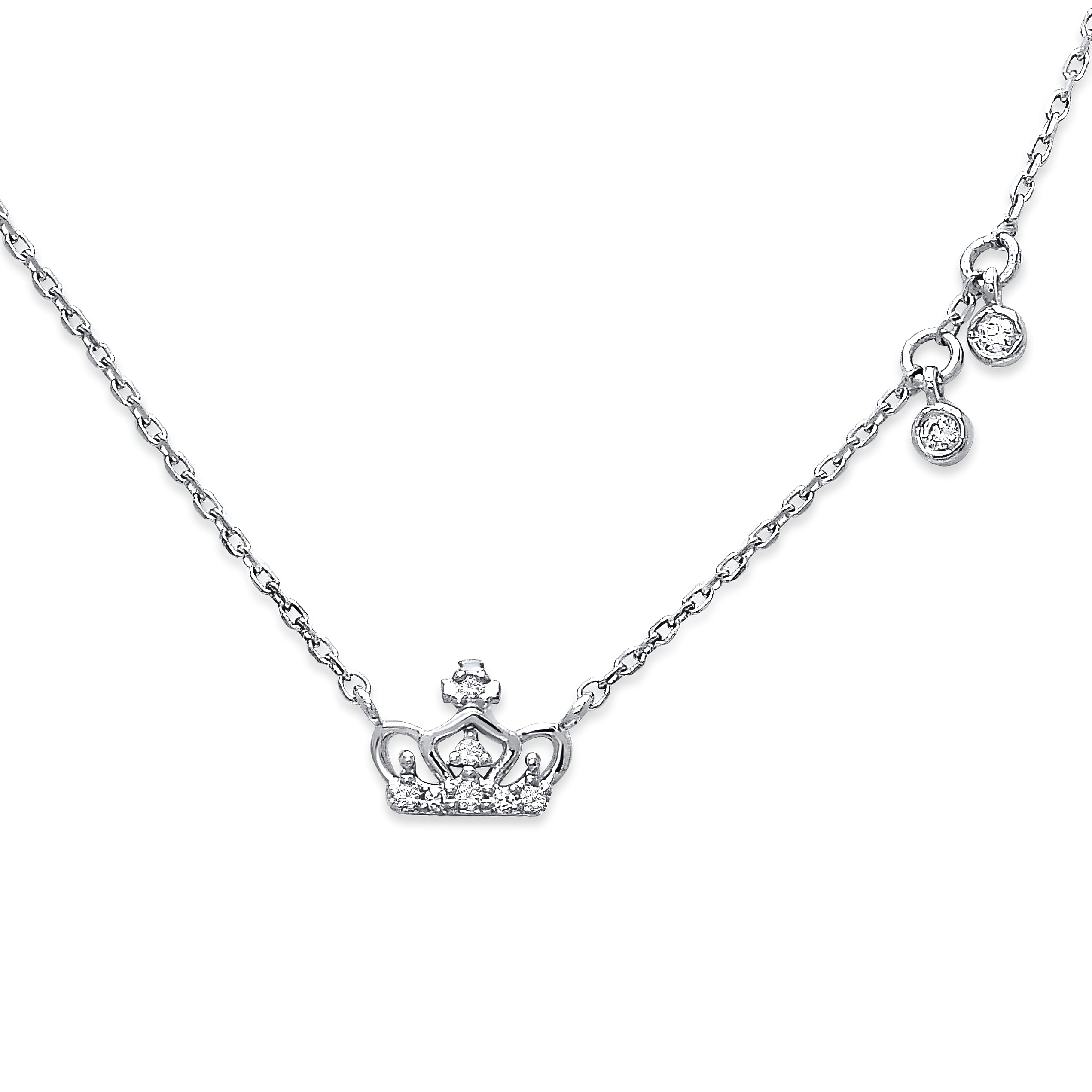 Mini Crown Diamond Necklace – Dominique's Jewelry