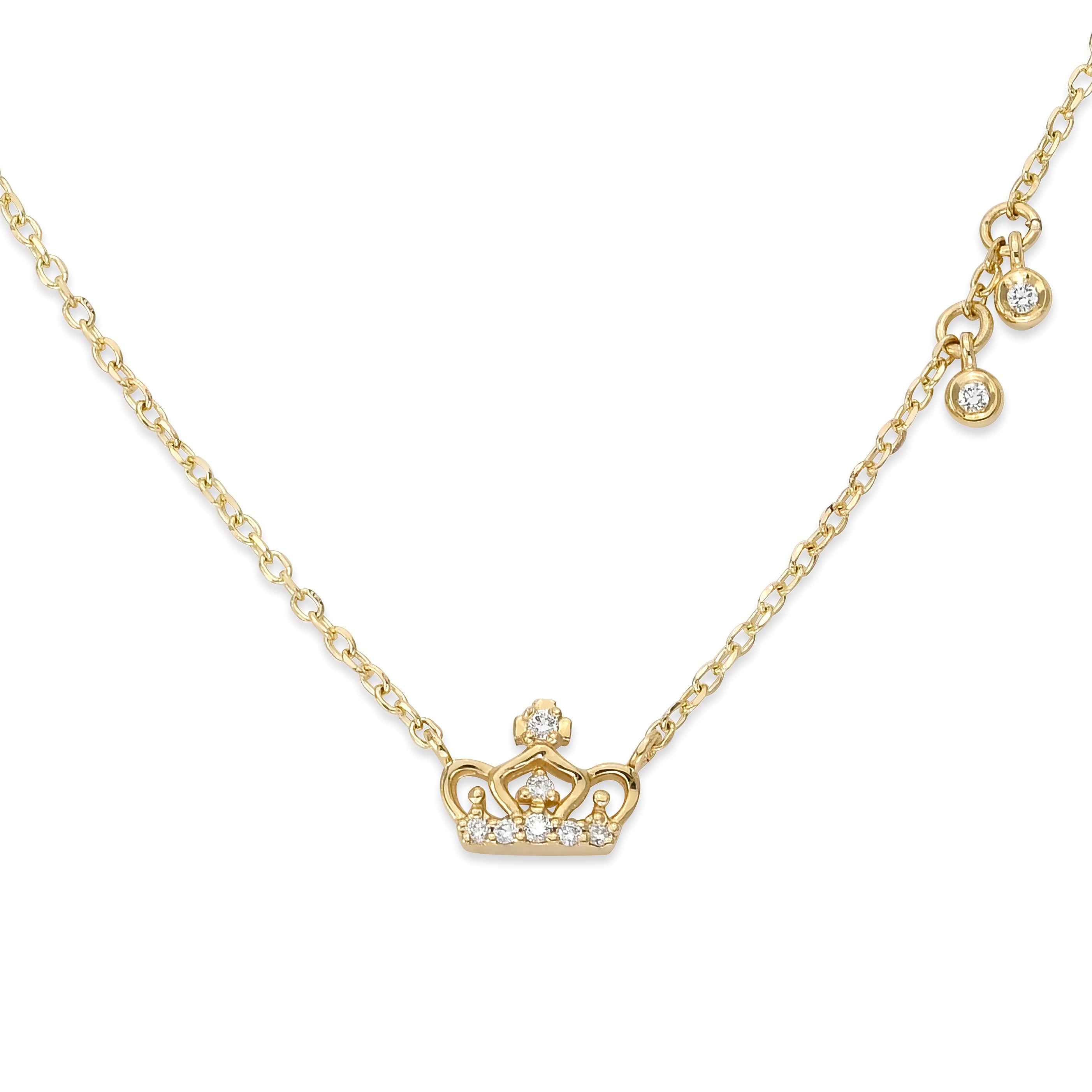 Mini Crown Diamond Necklace – Dominique's Jewelry