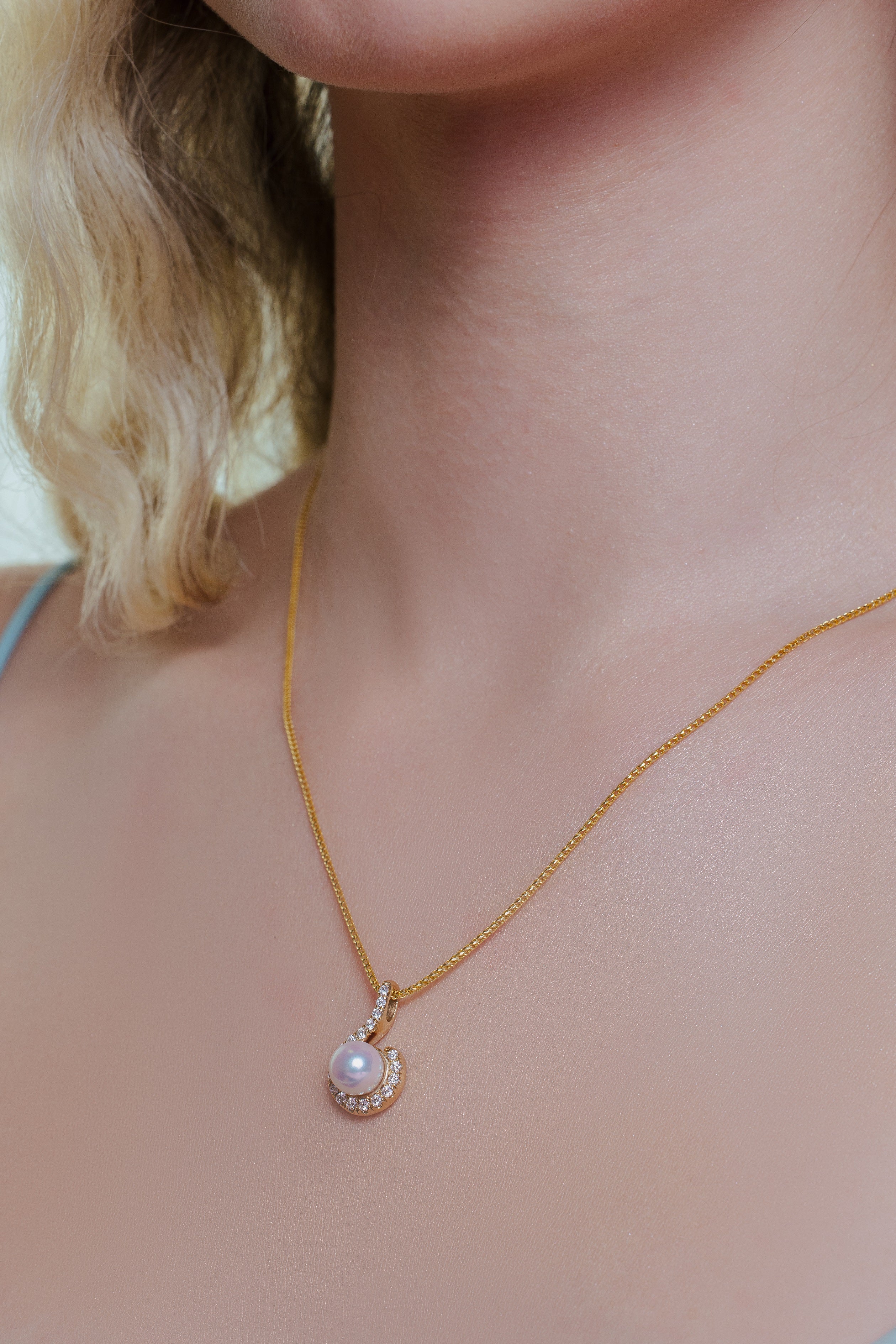 Japanese Akoya Diamond Pendant – Dominique's Jewelry