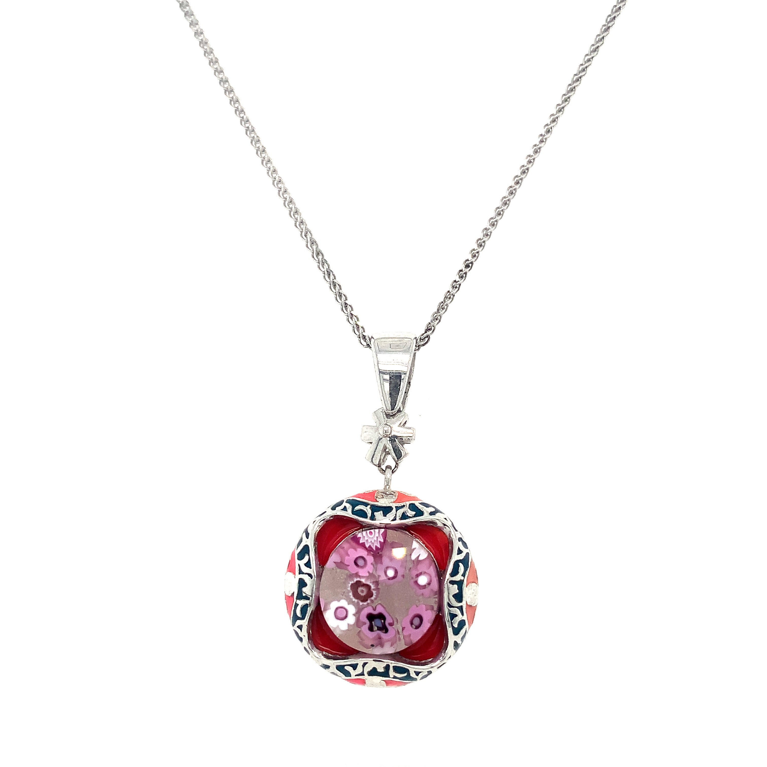 Murano Glass Round Pendant – Dominique's Jewelry